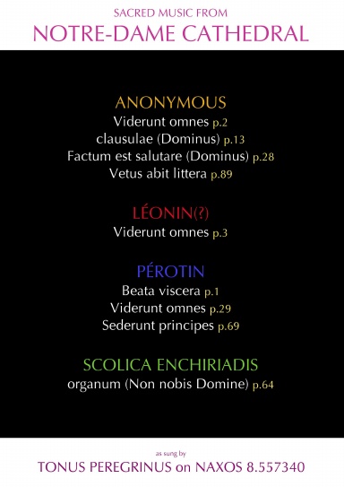 Léonin, Pérotin: sacred music from Notre-Dame Cathedral