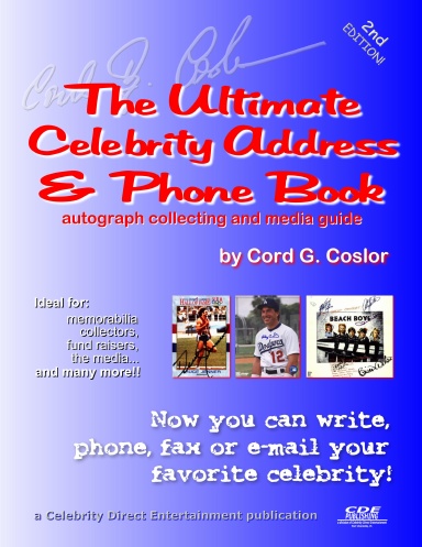 The Ultimate Celebrity Address & Phone Book - autograph collecting ...
