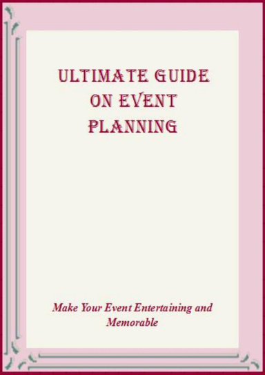 Ultimate Guide On Event Planning