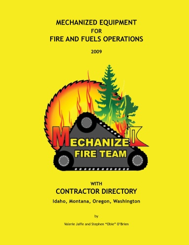 Mechanized Equipment For Fire And Fuels Operations With Contractor ...