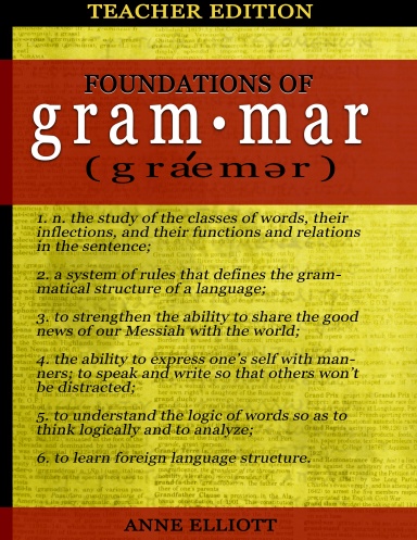Foundations of Grammar: Teacher's Guide