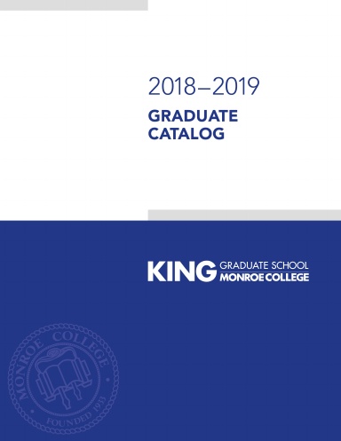 Monroe College Graduate Catalog 2018-2019