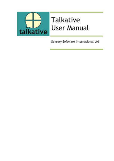 Talkative Manual