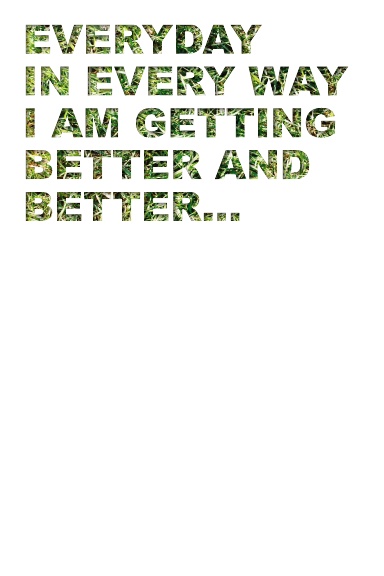 Everyday in Every Way I am getting Better and Better...