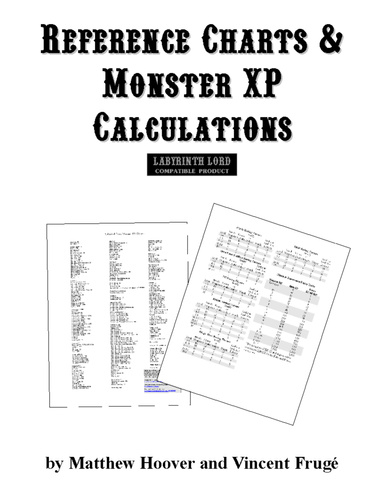 Reference Charts & Monster XP Calculations