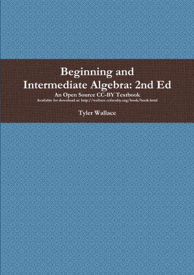 Beginning and Intermediate Algebra; 2nd Ed