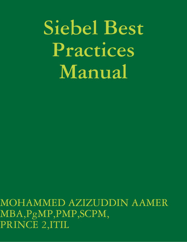 Siebel Best Practices Manual