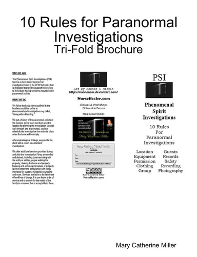 10 Rules for Paranormal Investigations