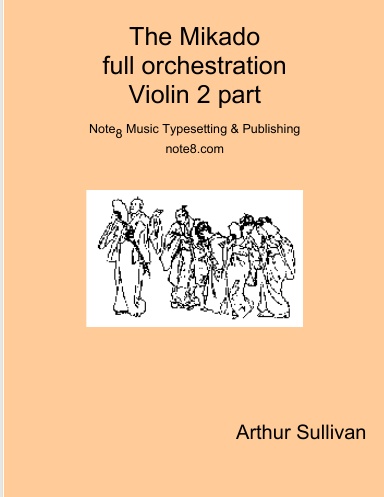 The Mikado full orchestration Violin 2 part