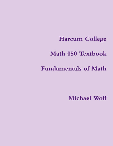 Math 050 Textbook