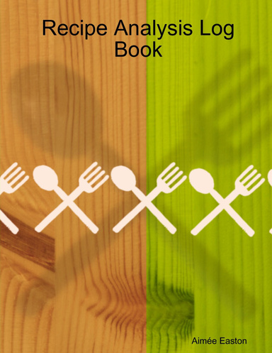 Recipe Analysis Log Book
