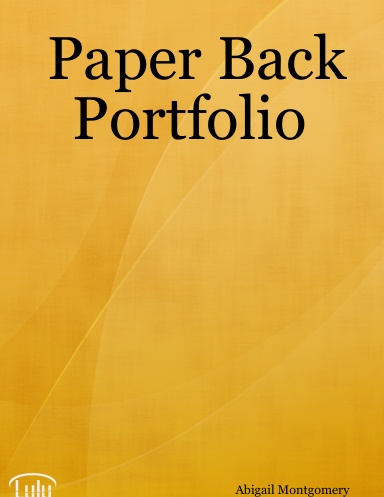 Paper Back Portfolio