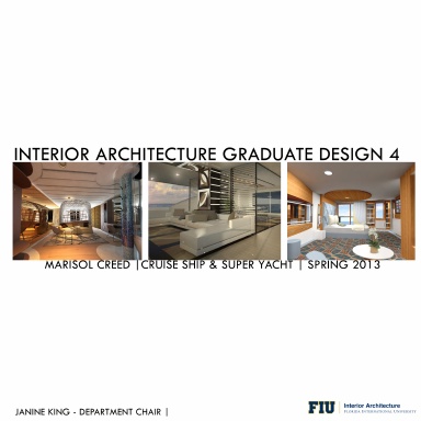 FIU Interior Cruise Ship and Super Yacht Design 4 2013