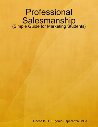 Professional Salesmanship