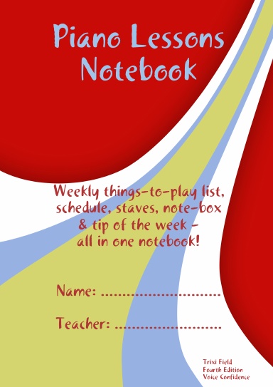 Piano Lessons Notebook