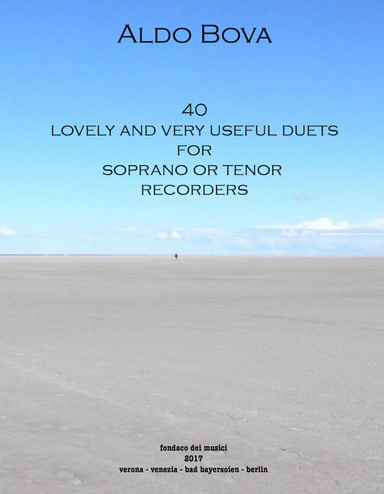 40 lovely and useful duets for soprano or tenor recorders