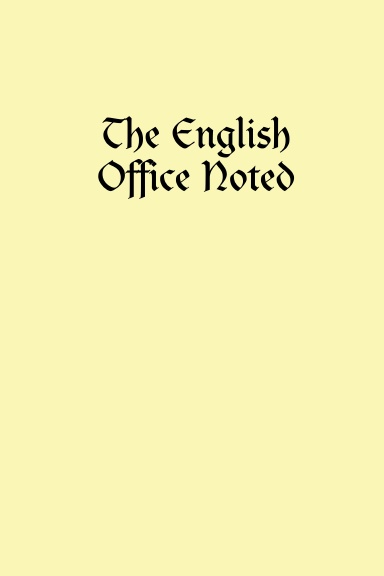 The English Office Noted - Hardcover