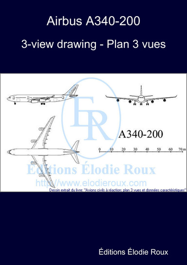 3-view drawing - Plan 3 vues - Airbus A340-200