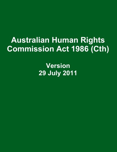 Australian Human Rights Commission Act 1986 (Cth)