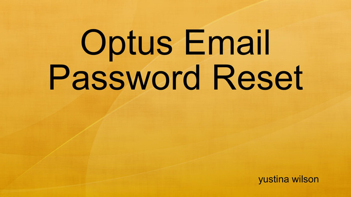 Optus Email Password Reset