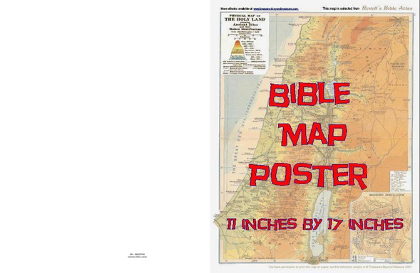 Bible Map Poster