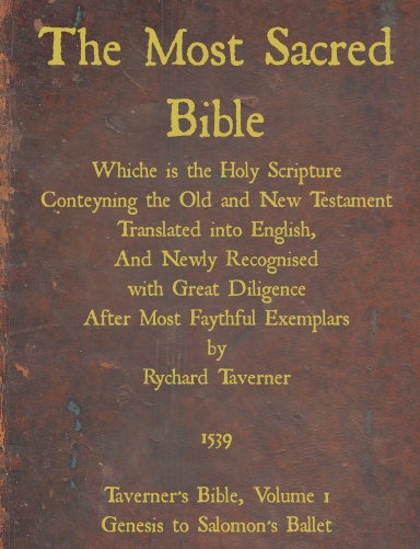Taverner's Bible - vol 1