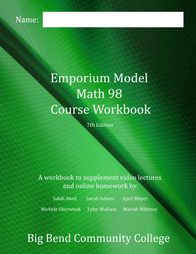 Emporium Model Math 98 Course Workbook