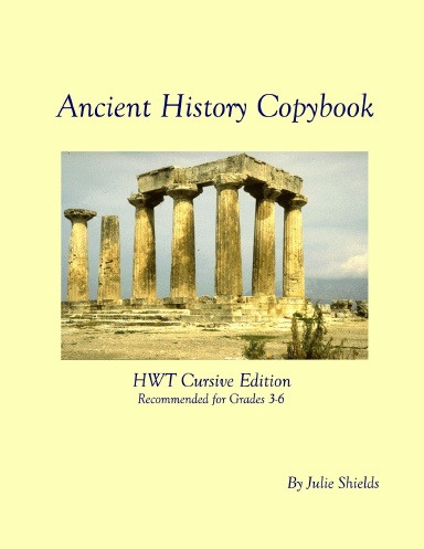 Ancient History Copybook, HWT Cursive