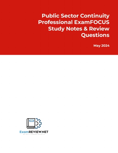 Public Sector Continuity Professional ExamFOCUS Study Notes & Review ...