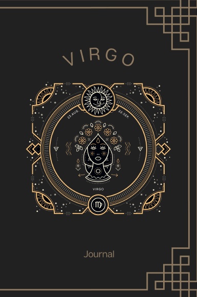 Scared Geometry Vintage Virgo Zodiac Bullet Journal