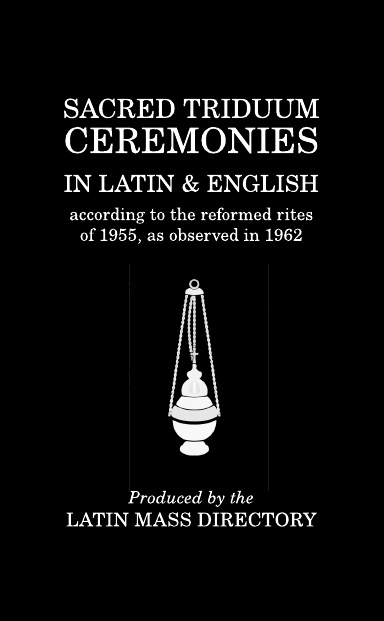 1955 Holy Week Sacred Triduum Ceremonies