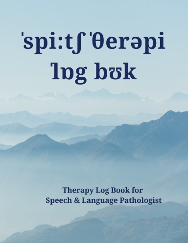 Spiral Speech Therapy Log Book | Clinician notebook | Therapy logbook ...