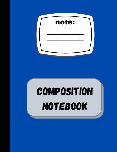 Composition Notebook- It contains 100 sheets and it's very good to ...