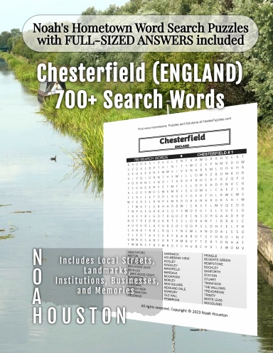 Noah’s Hometown Word Search Puzzles with FULL-SIZED ANSWERS included ...