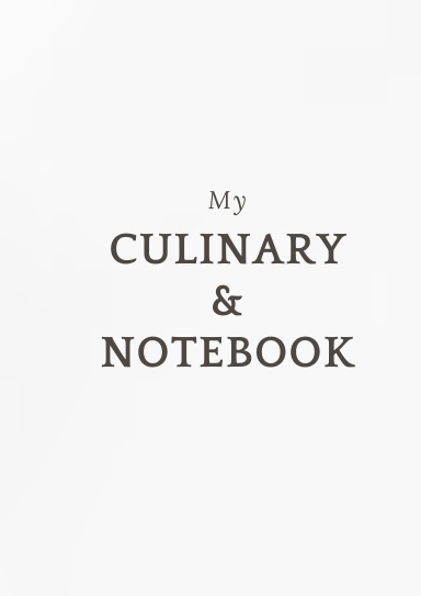 Culinary Notebook 200 Lined Pages, A4, 210x297mm