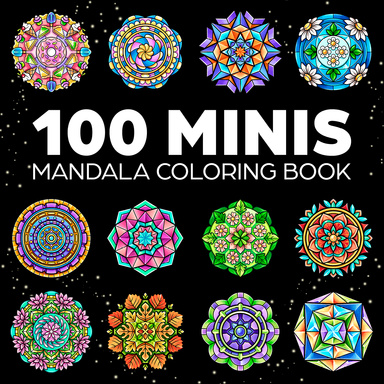 100 Mini Mandalas Coloring Book