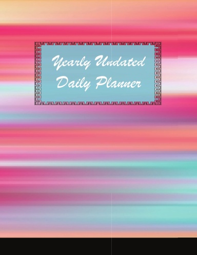 Yearly Undated Daily Planner