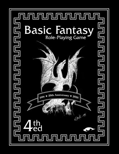 20th Anniversary Basic Fantasy RPG Core Rules 4thEd, Paperback