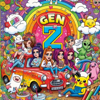 THE Gen Z Colouring Book