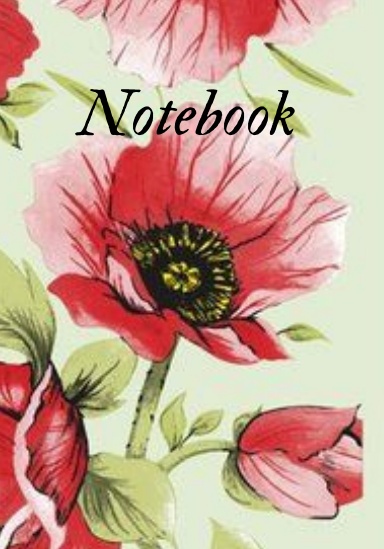 Poppy Flower Notebook