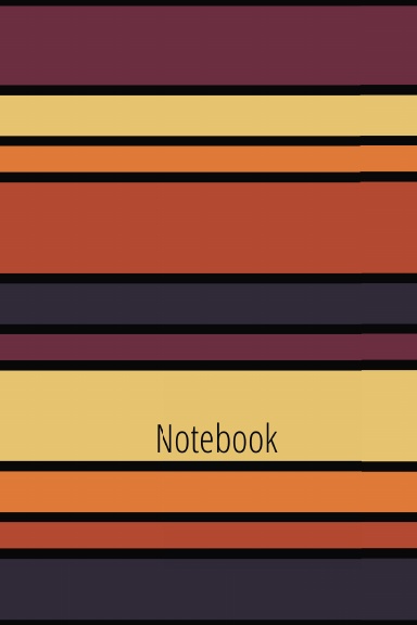 Crimson red bold stripe notebook (coil bound)