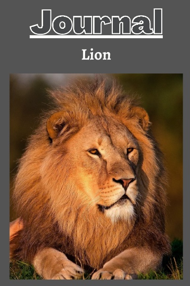 lion journal series 1 with a dark gray background