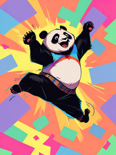 Happy dancing Pandas