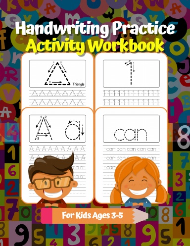 Handwriting Practice Activity Workbook For Kids Ages 3-5