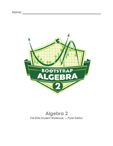 Bootstrap:Algebra 2 - Pyret (2026)