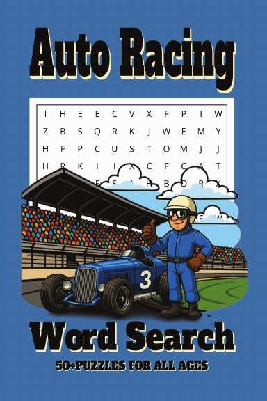 Auto Racing Word Search Book