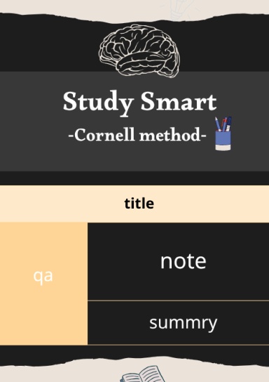 Study Smart -cornell method-