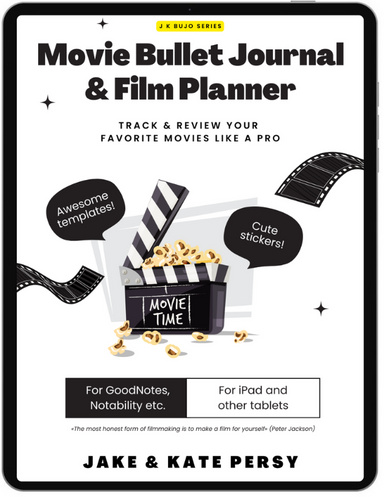 Movie Bullet Journal & Film Planner | Bujo Movie Tracker For Goodnotes