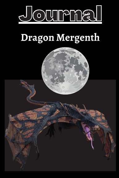 Dragon Journal Mergenth with a black background