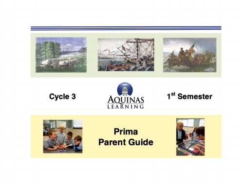 Cycle 3 Prima Curriculum Packet Semester 1